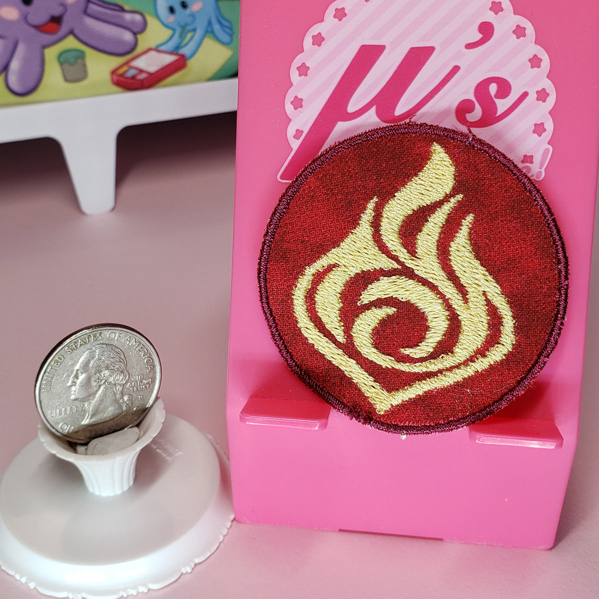 Pyro Patch Genshin Impact Fanmerch – Manifested Dreams