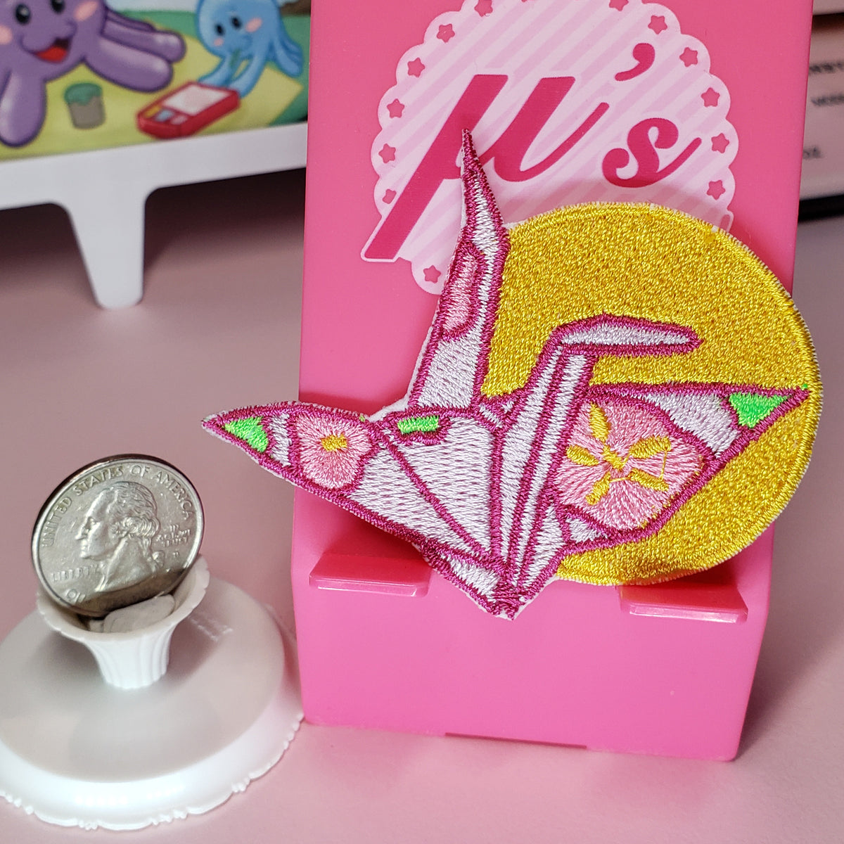 Origami Crane Patch - Morning Sun – Manifested Dreams