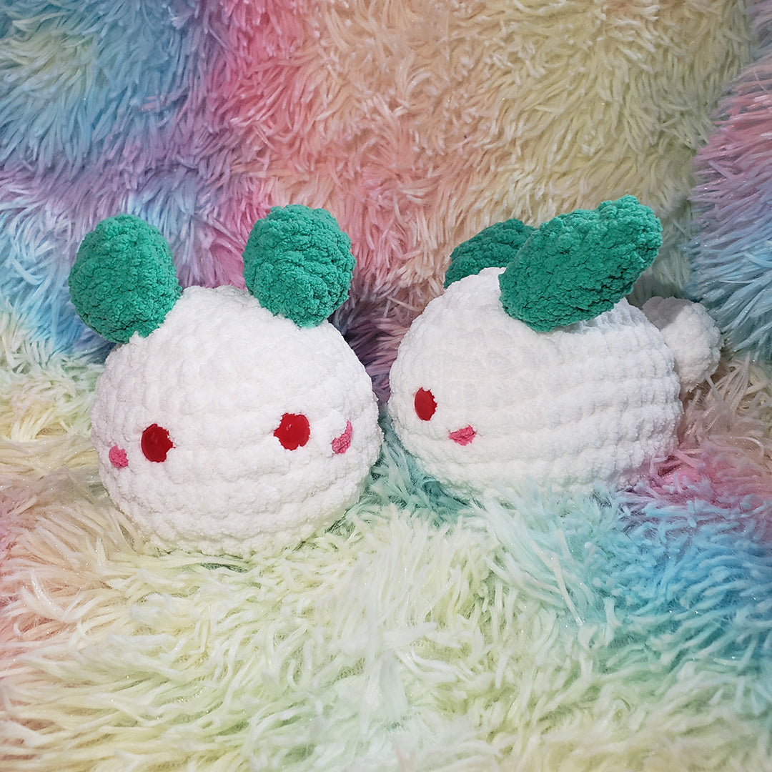 Crochet Snow Bun Plush – Manifested Dreams